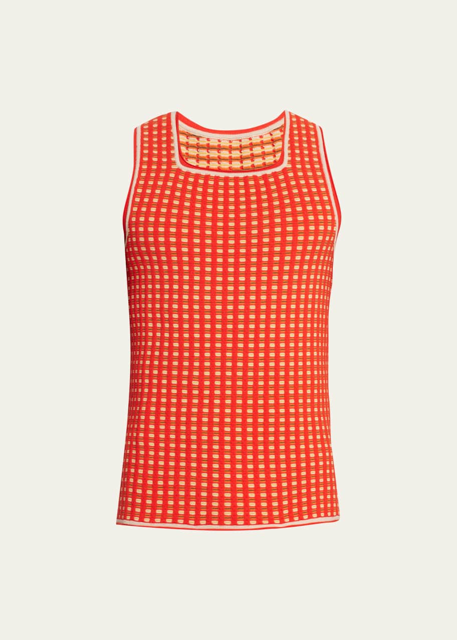 Jacquemus Men's Geometric Knit Tank Top - Bergdorf Goodman