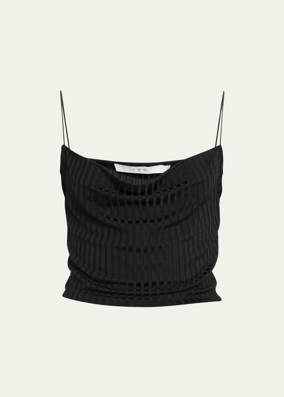 Iro Benti Cowl-Neck Crop Top - Bergdorf Goodman