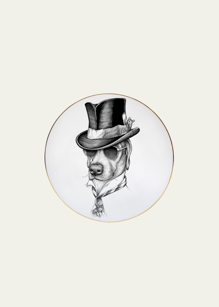 Rory Dobner Chris Dog in Top Hat & Glasses Platter - Bergdorf Goodman