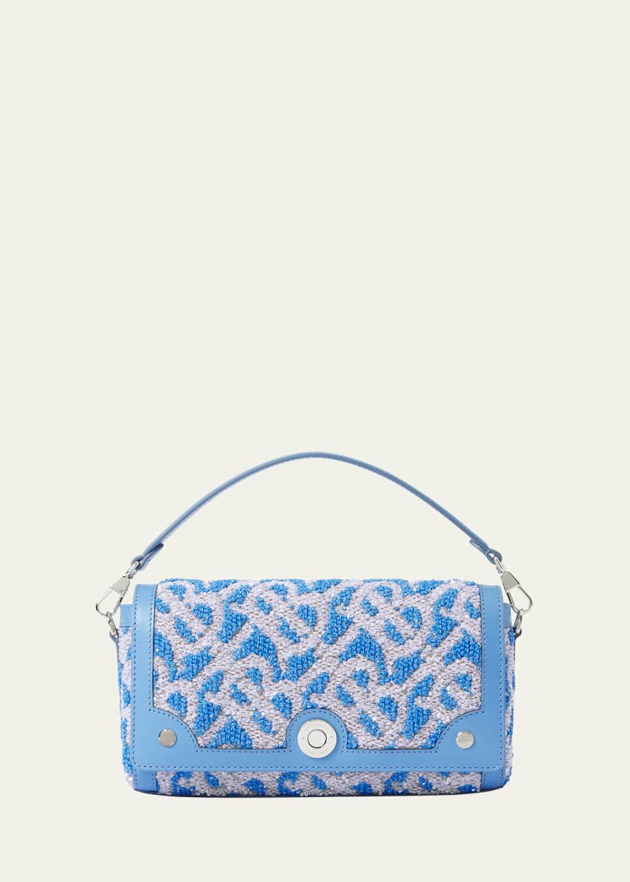 Burberry Small Note TB Sequins Yarn Shoulder Bag - Bergdorf Goodman
