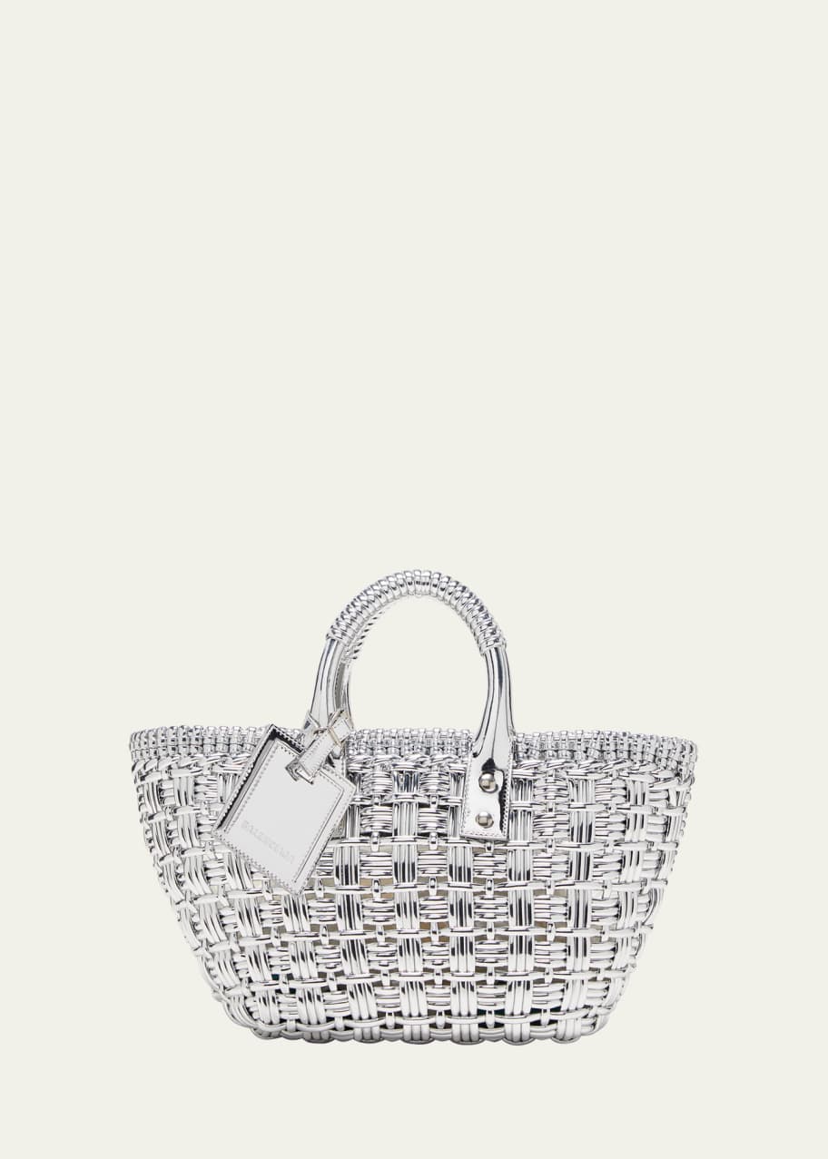 Balenciaga Bistro XS Metallic Basket Top-Handle Bag - Bergdorf Goodman