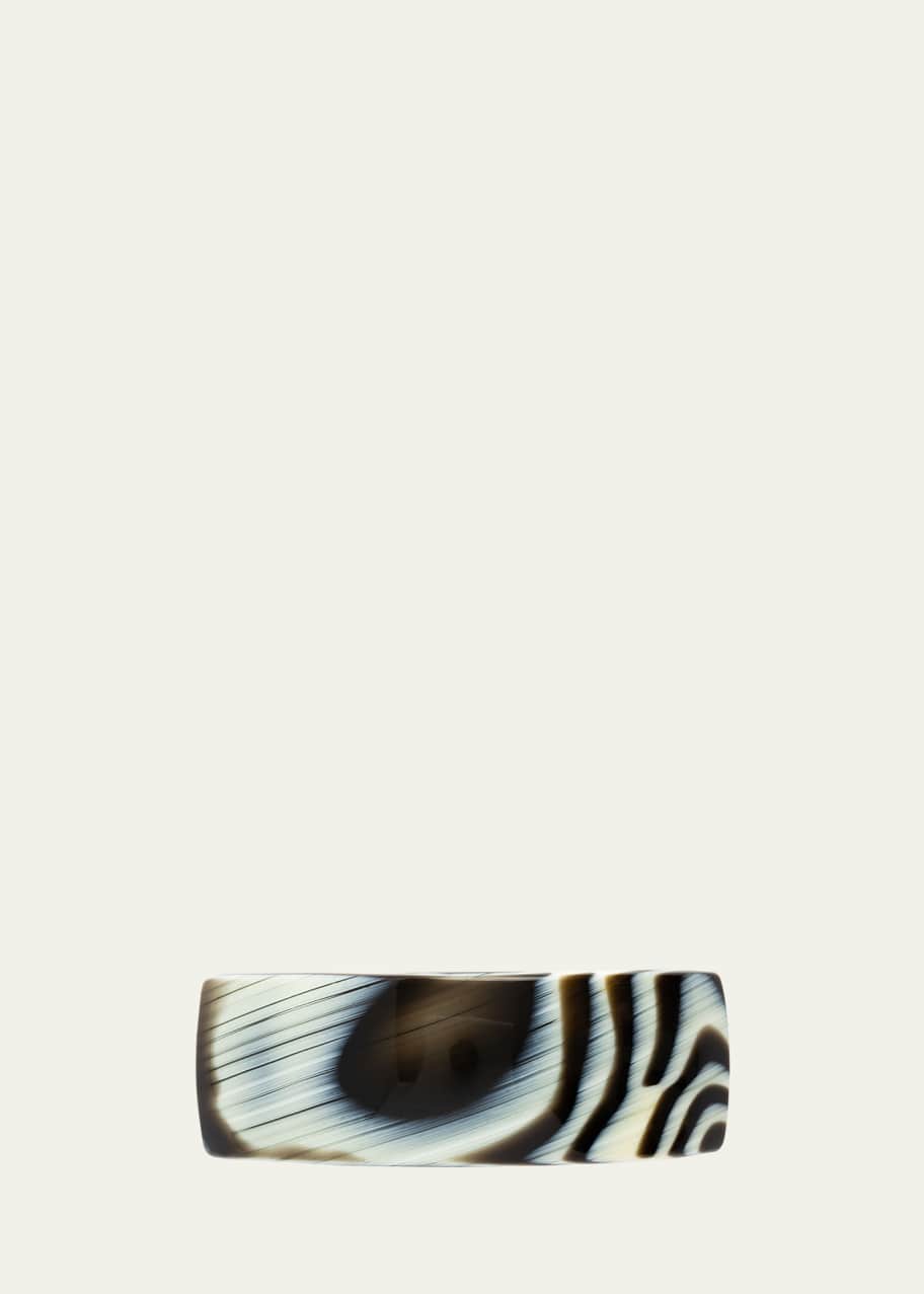 France Luxe Horn-Patterned Rectangle Volume Barrette - Classic ...