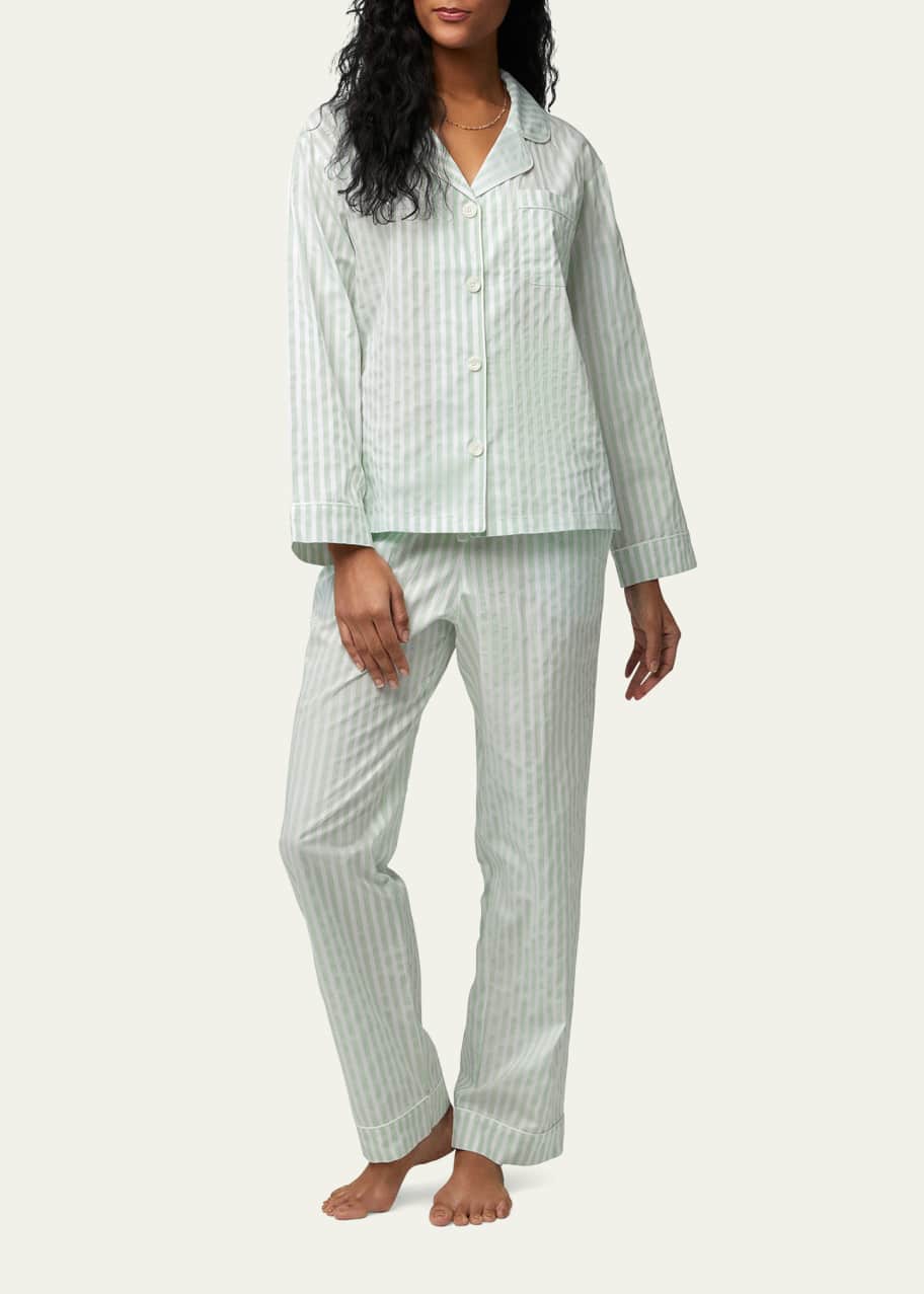 BedHead Pajamas Striped Puckered Organic Cotton Pajama Set - Bergdorf ...