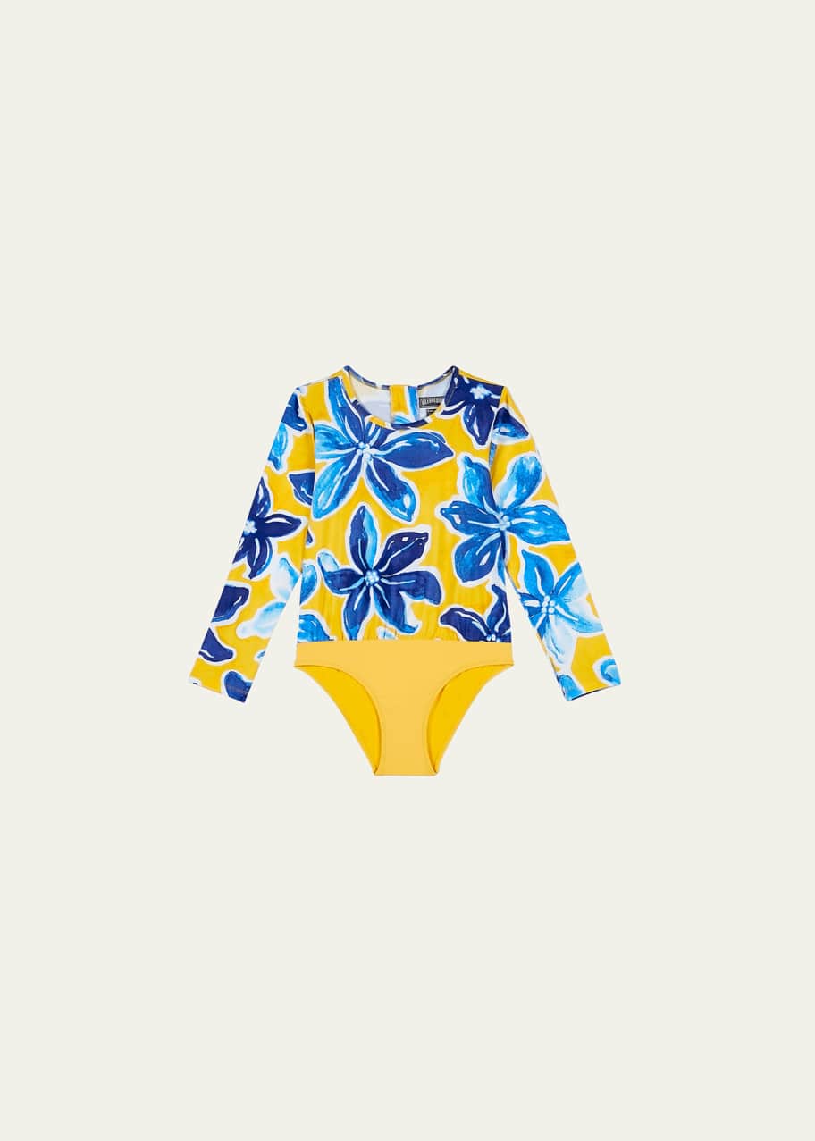 Vilebrequin Girl's Macro Raiat-Print Rash Guard, Size 8-14 - Bergdorf ...