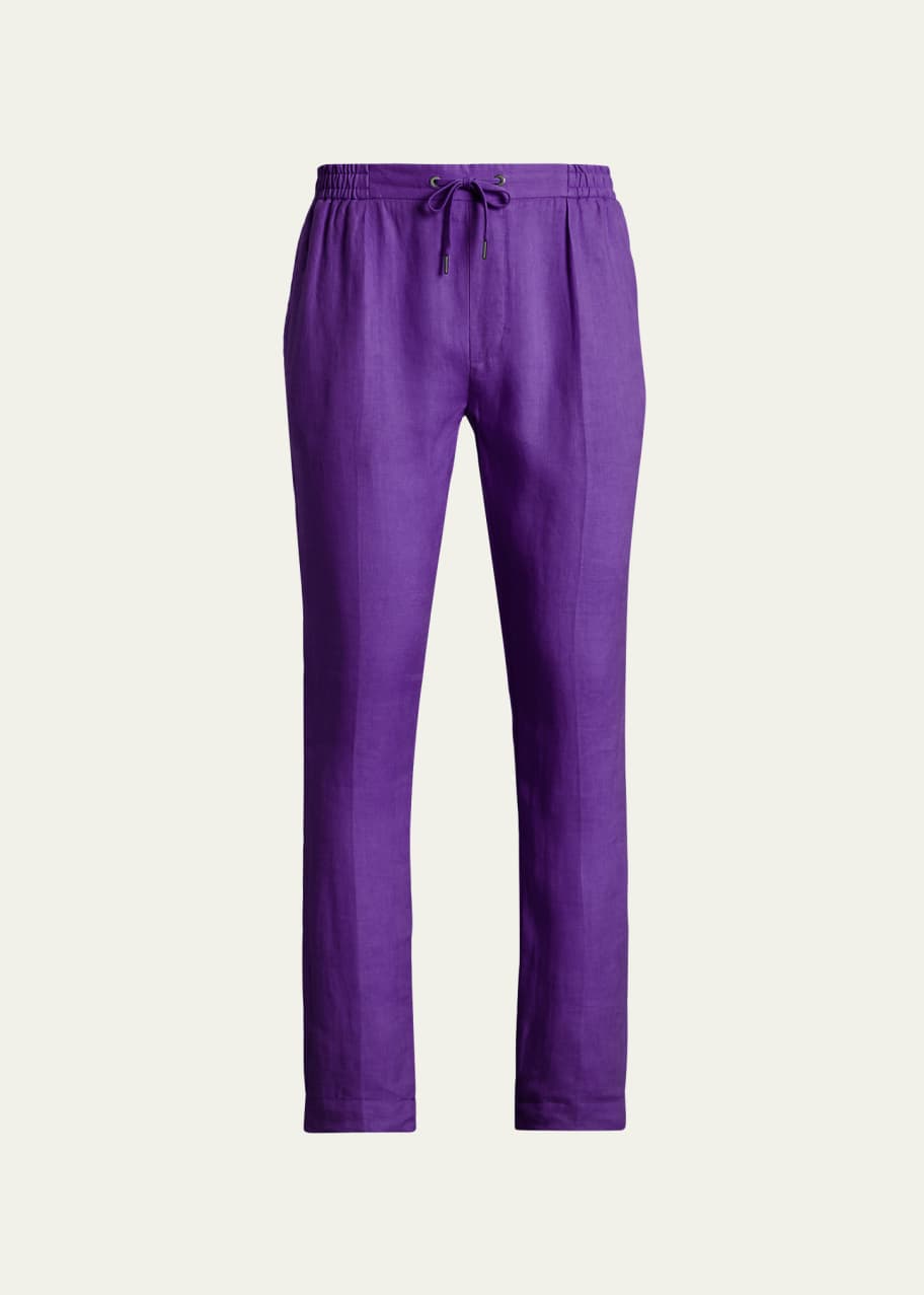 Ralph Lauren Purple Label Men's Dorset Rumpled Linen Pants - Bergdorf ...