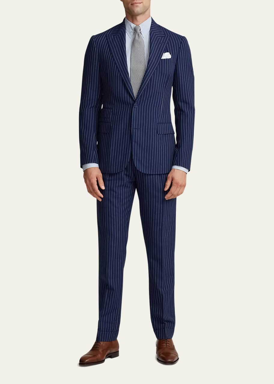 Ralph Lauren Purple Label Men's Kent Rope-Stripe Wool Suit - Bergdorf ...