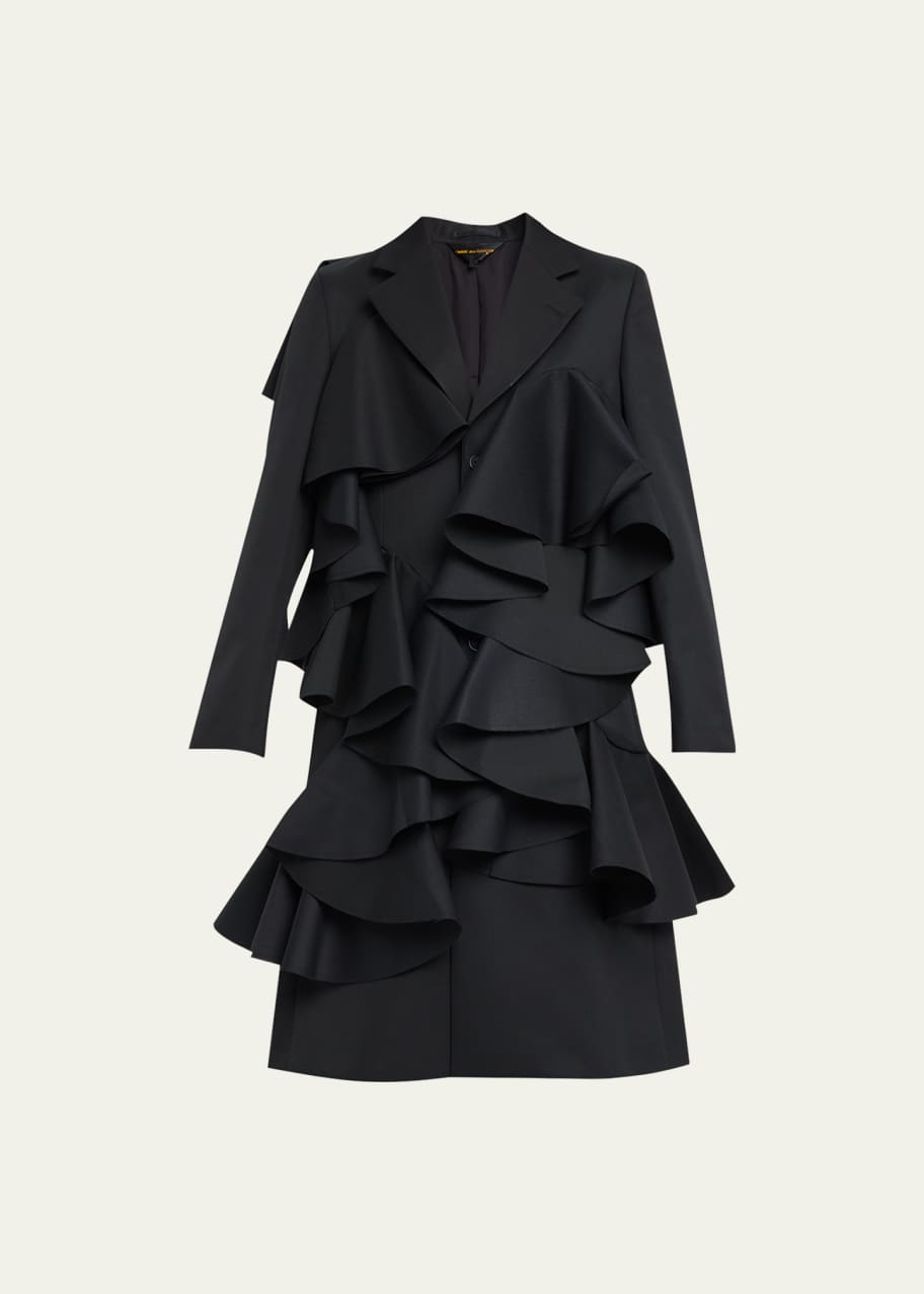 Comme des Garcons Tiered Ruffle Coat - Bergdorf Goodman