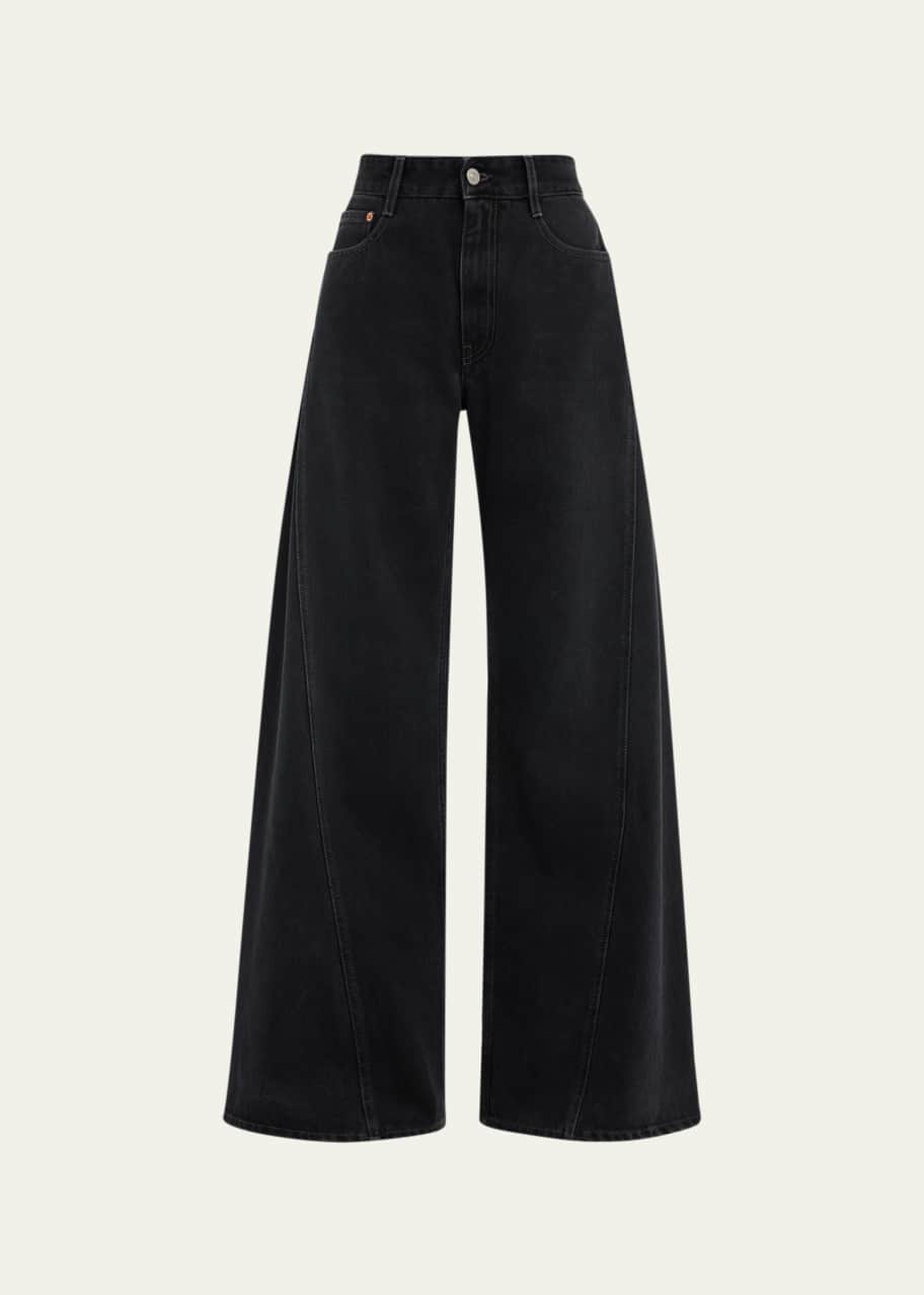 MM6 Maison Margiela Wide-Leg Five-Pocket Pants - Bergdorf Goodman