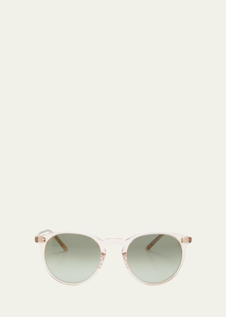 Oliver Peoples Semi-Transparent Round Acetate & Crystal Sunglasses ...