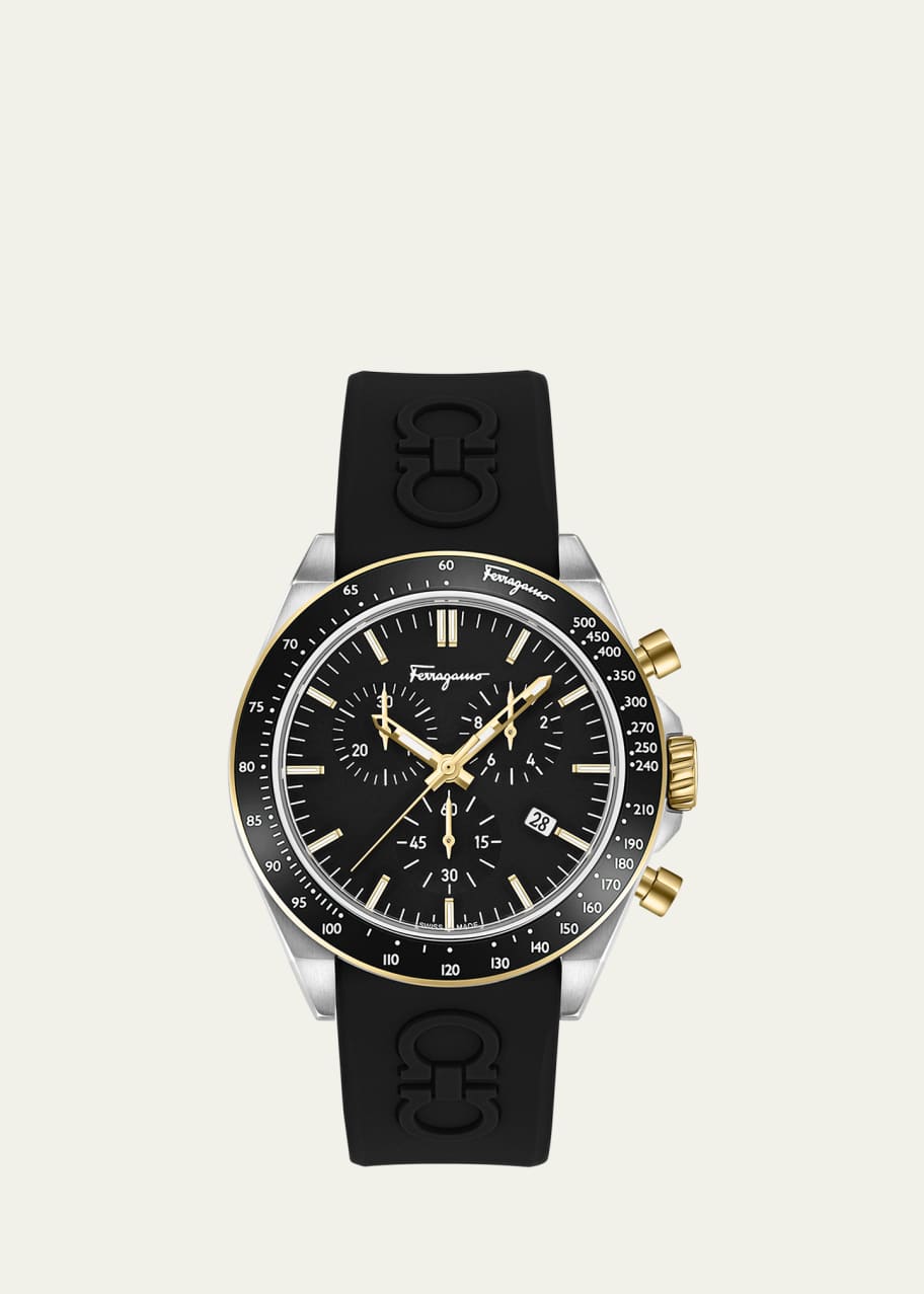 Ferragamo Men's Urban Chronograph Silicone Strap Watch, 43mm - Bergdorf ...