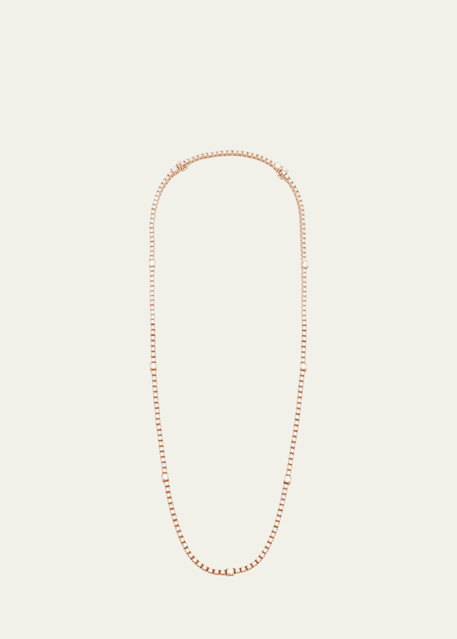 Nam Cho 18k Rose Gold Rivera Diamond Necklace - Bergdorf Goodman
