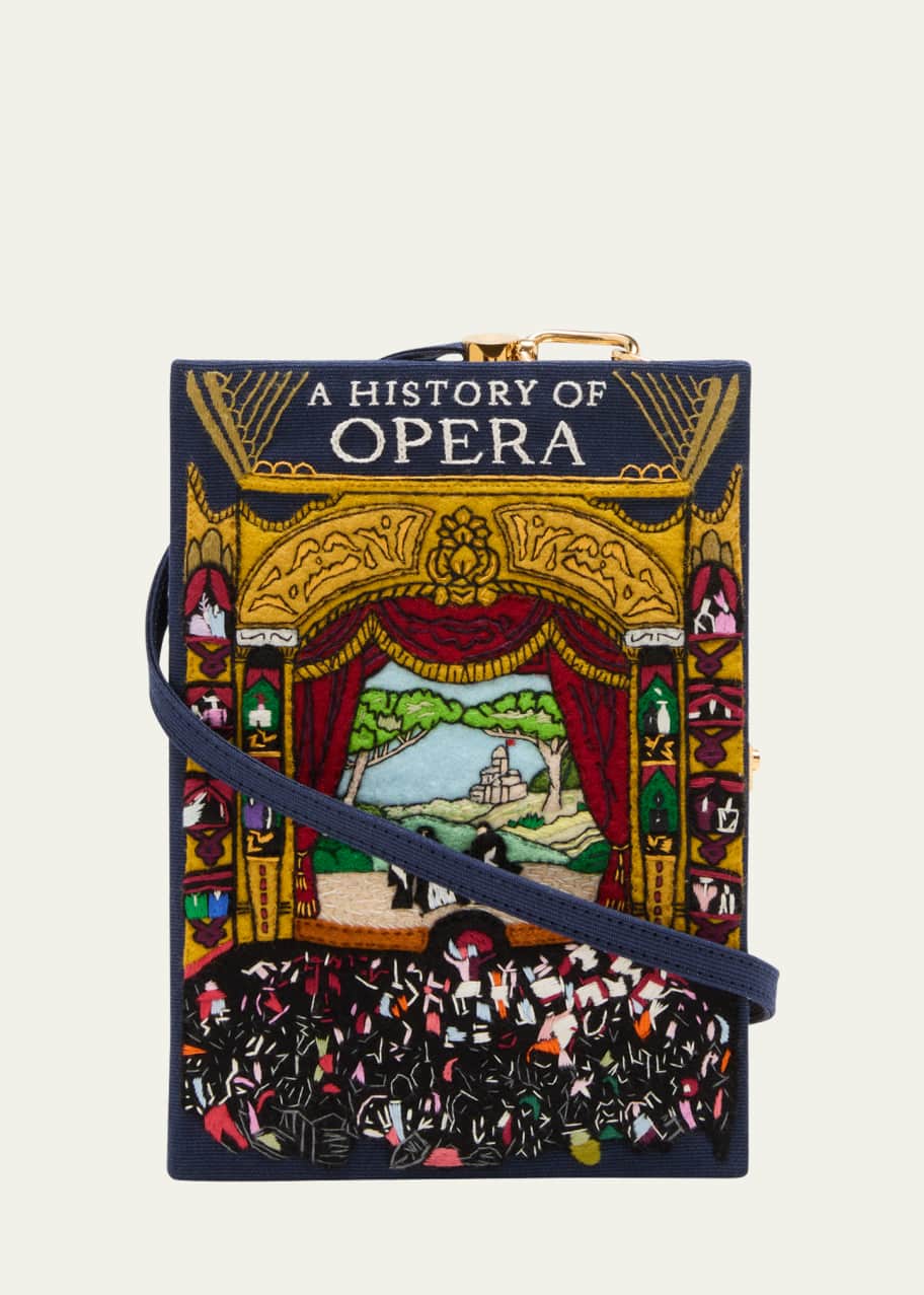 Olympia Le-Tan A History of Opera Book Clutch Bag - Bergdorf Goodman