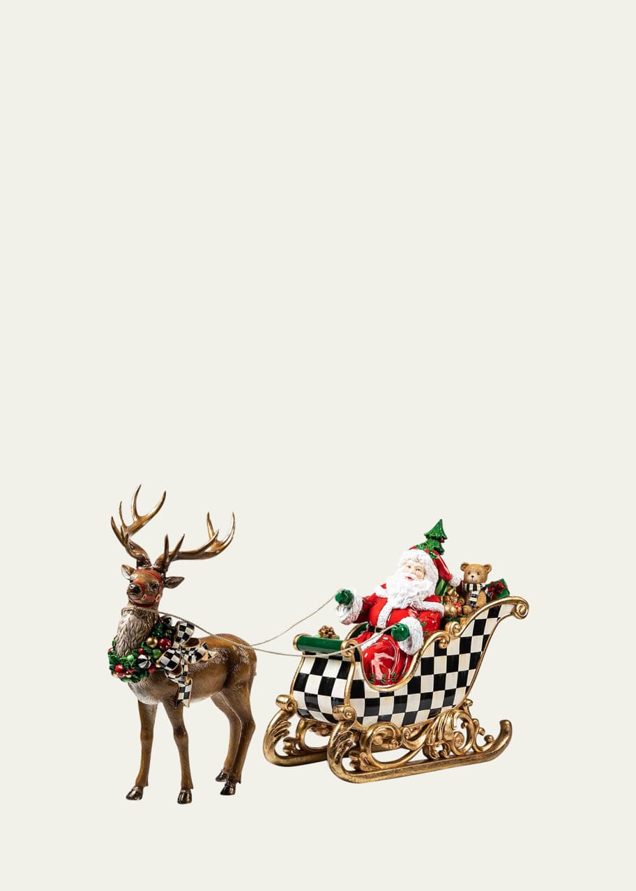 MacKenzie-Childs Night Before Christmas Santa Sleigh - Bergdorf Goodman