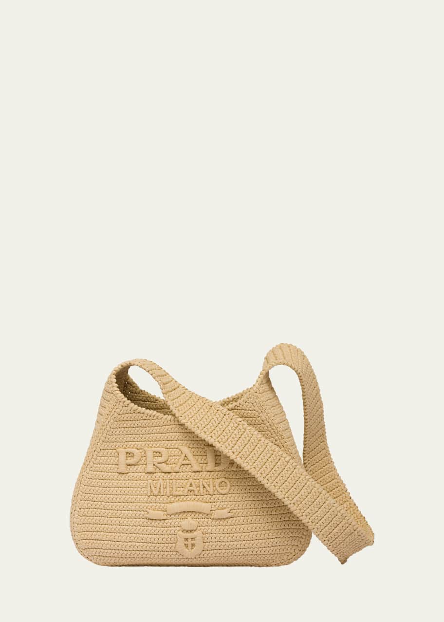 Prada Raffia Hobo Bag - Bergdorf Goodman