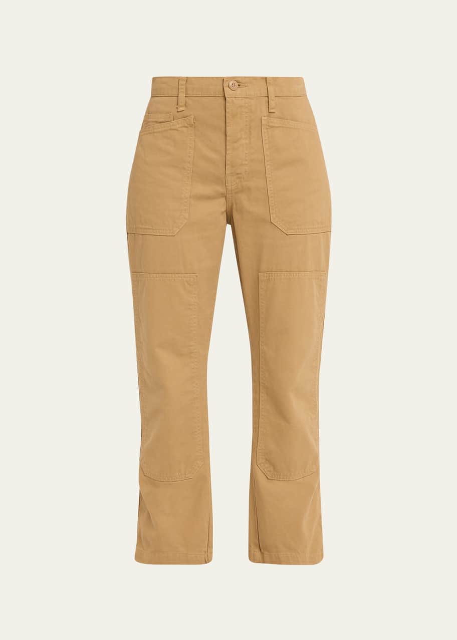 NSF Clothing Corrie Cropped Cotton Twill Utility Pants - Bergdorf Goodman