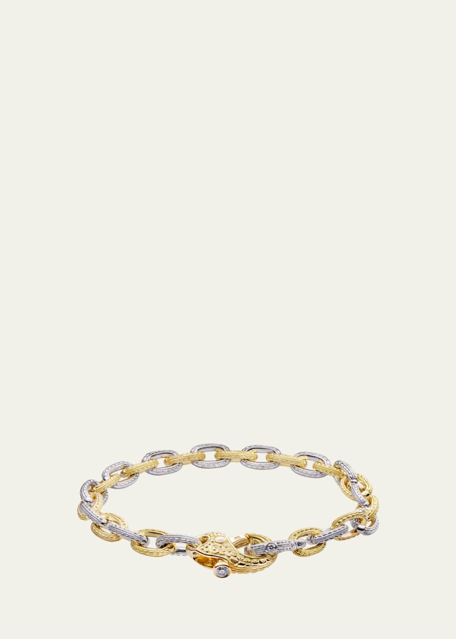 Alex Sepkus Victorian 18K Gold & Platinum Chain Bracelet with Diamonds ...