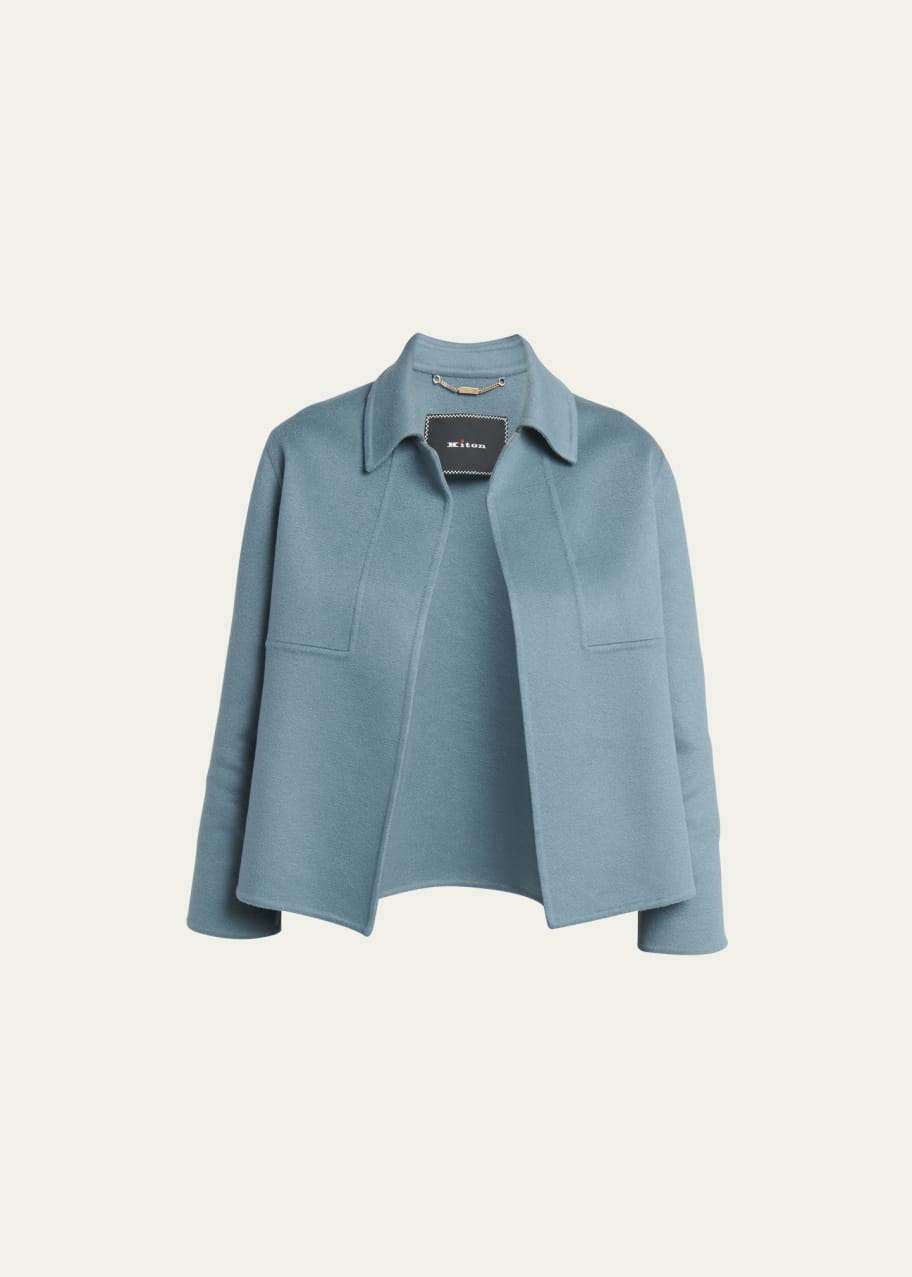 Kiton Open-Front Short Cashmere Jacket - Bergdorf Goodman