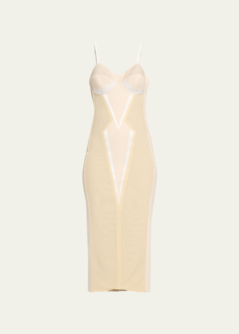 CHRISTOPHER JOHN ROGERS Bullet Bustier Midi Dress - Bergdorf Goodman