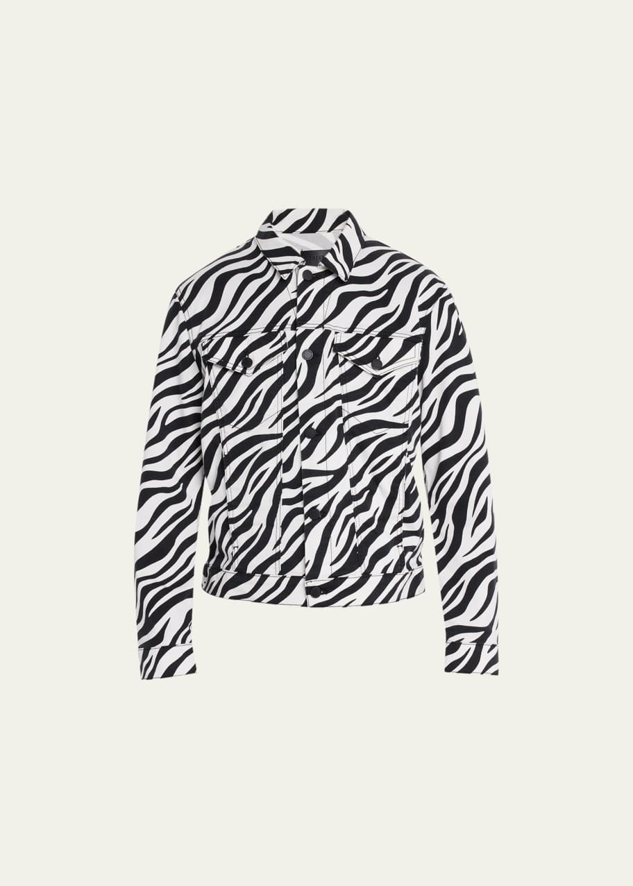 monfrere Men's Zebra-Print Denim Jacket - Bergdorf Goodman