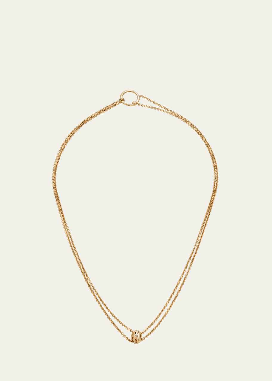 Paul Morelli 18K Yellow Gold Meditation Bell Slider Chain, 36"L ...