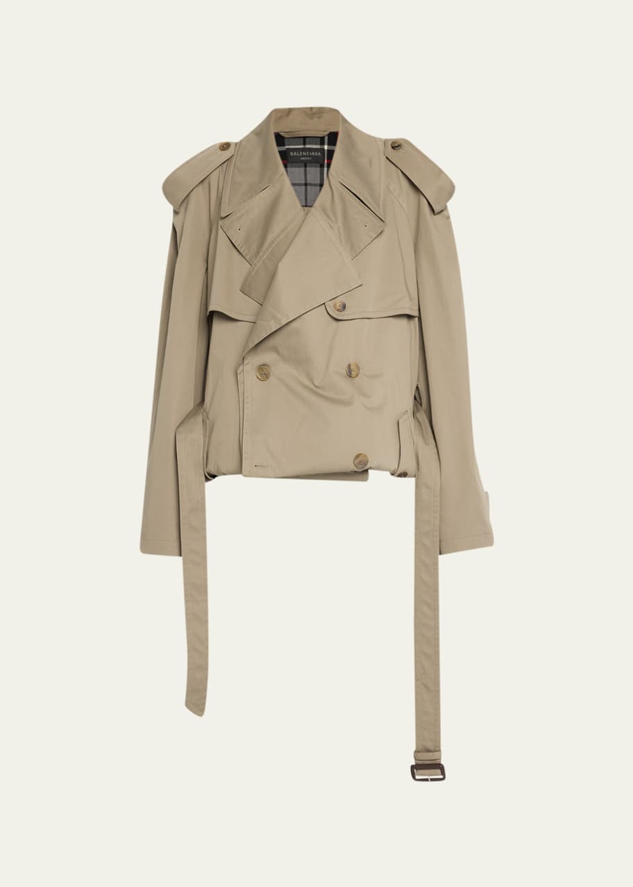 Balenciaga Oversize Folded Unisex Trench Coat - Bergdorf Goodman Balenciaga Oversize Folded Unisex Trench Coat - Bergdorf Goodman