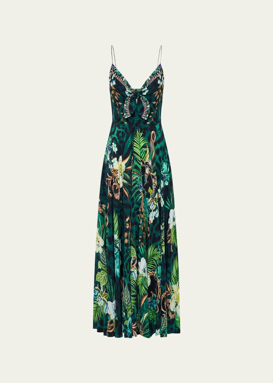 Camilla Sing My Song Tie-Front Maxi Dress - Bergdorf Goodman