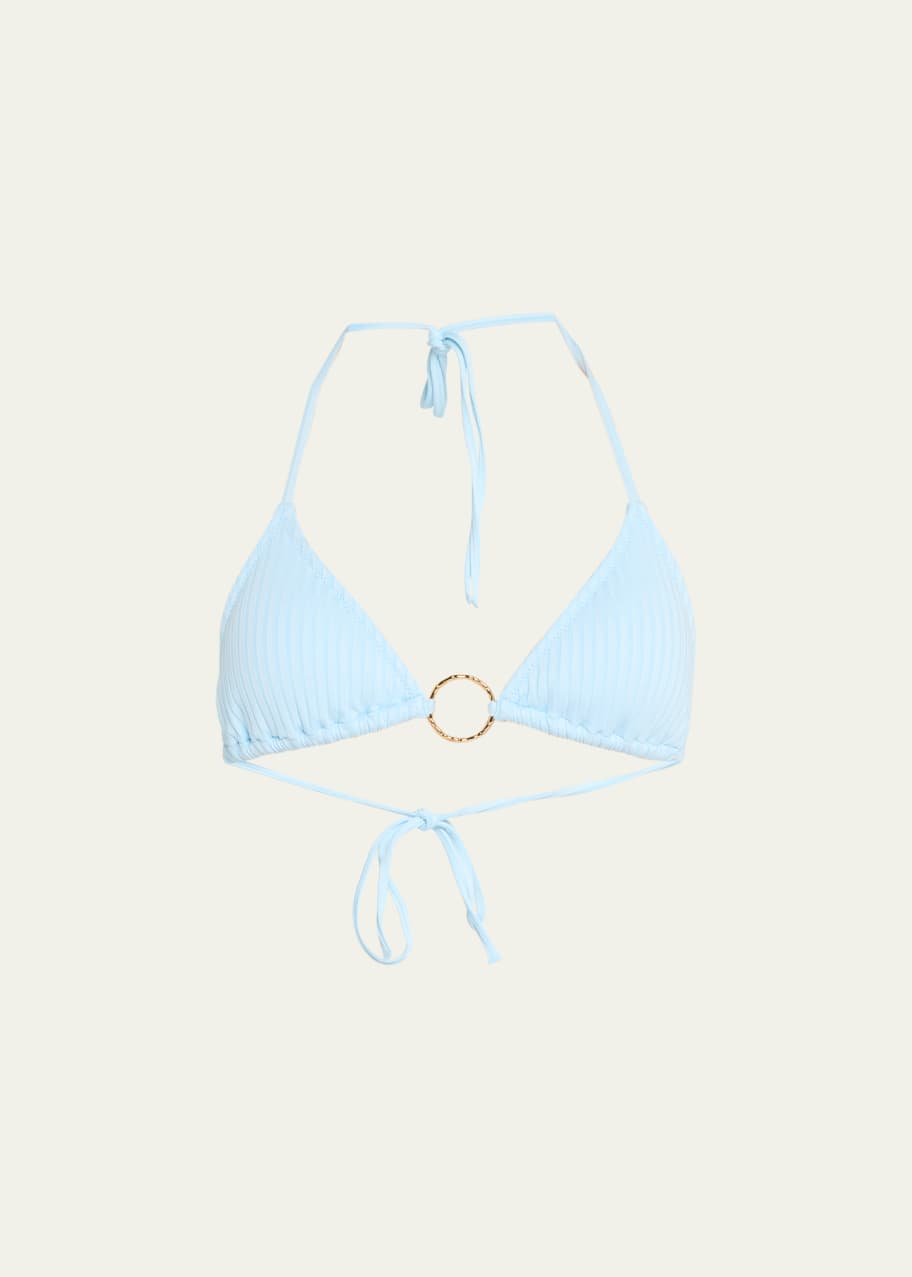Melissa Odabash Miami Ribbed Triangle Bikini Top - Bergdorf Goodman