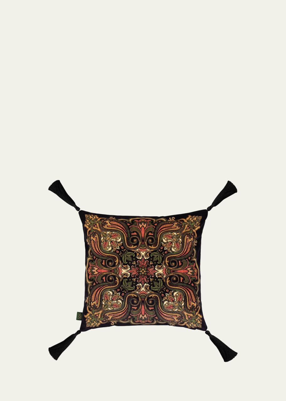 House of Hackney Labyrinth Velvet Medium Tassel Cushion - Bergdorf Goodman