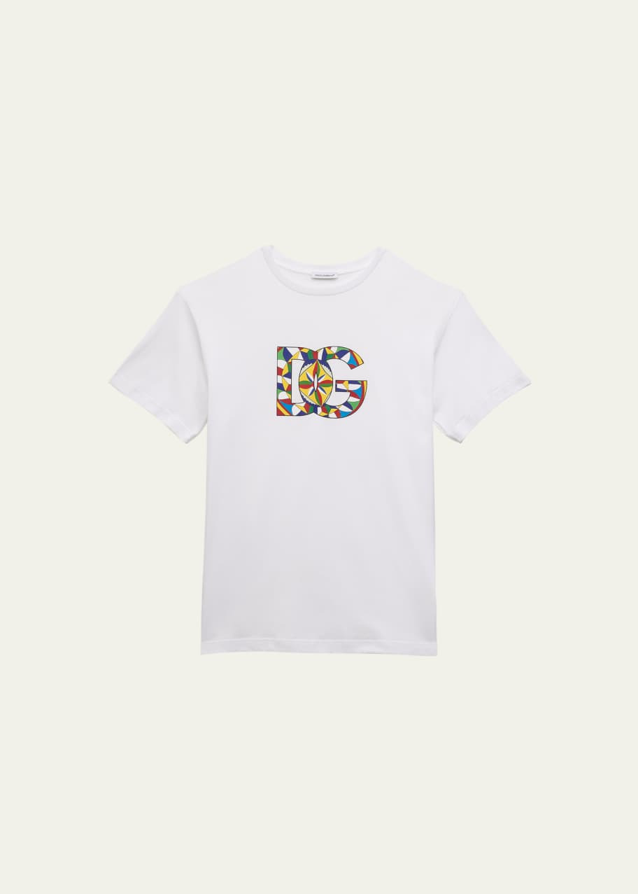 Dolce&Gabbana Boy's Logo Print T-Shirt - Bergdorf Goodman