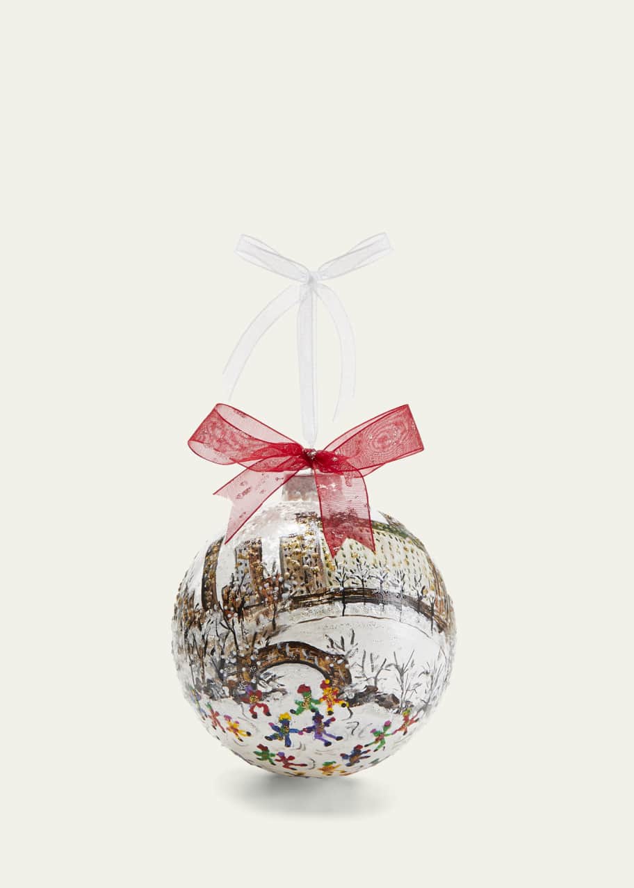 Nancy George-Michalson Central Park Skating Ornament - Bergdorf Goodman