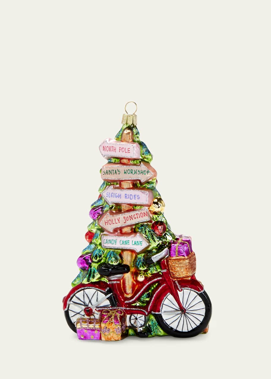 Glassware Art Studio Bicycle Tree Christmas Ornament - Bergdorf Goodman