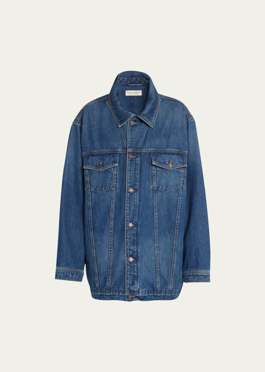 Nili Lotan Adam Oversized Denim Jacket - Bergdorf Goodman