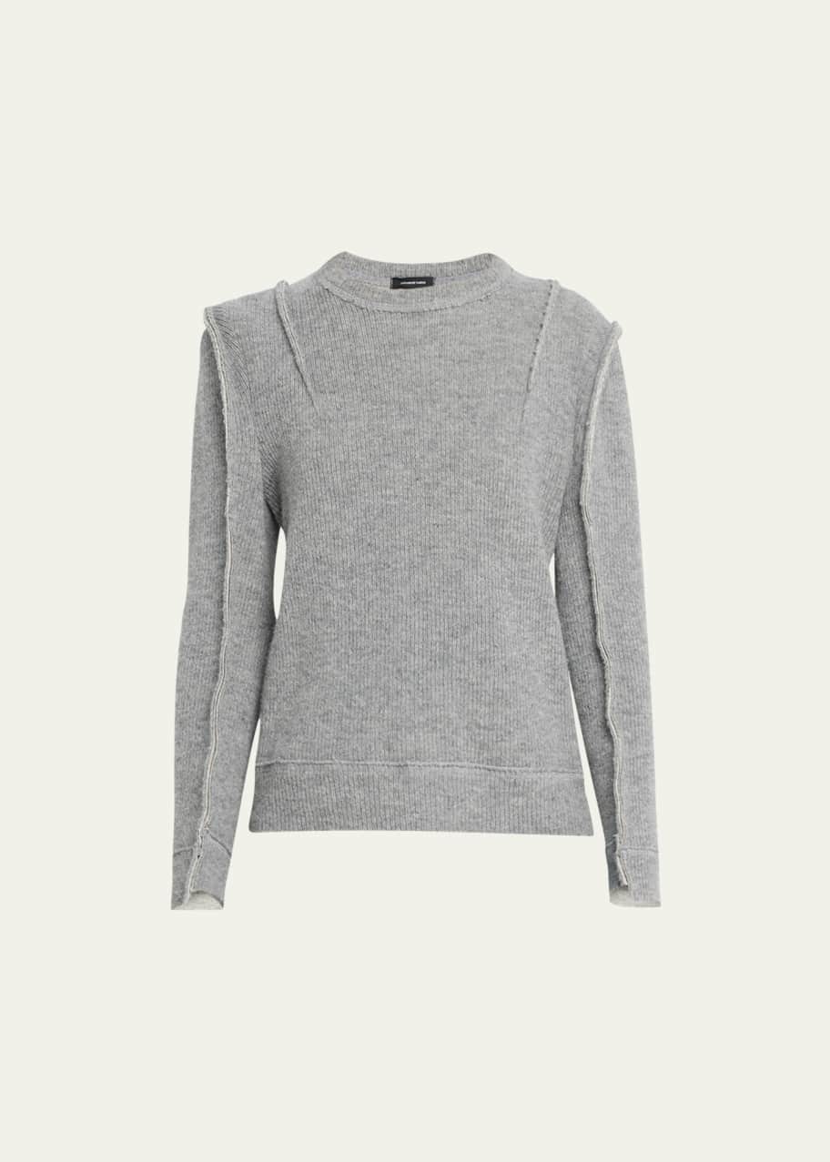 R13 Raw Edge Wool Crewneck Sweater - Bergdorf Goodman