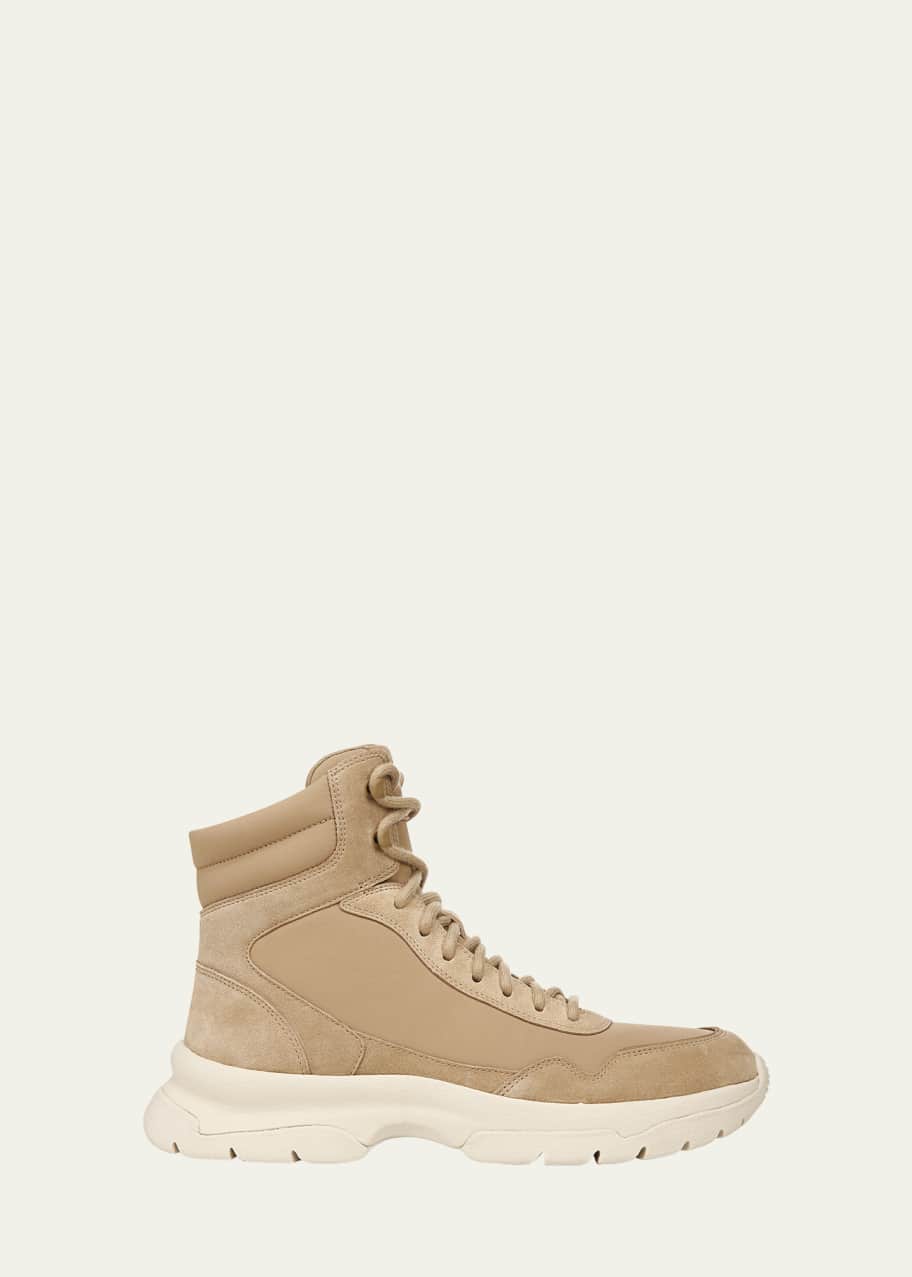 Vince Men's Elvio Utilitarian Suede Lug Boots - Bergdorf Goodman