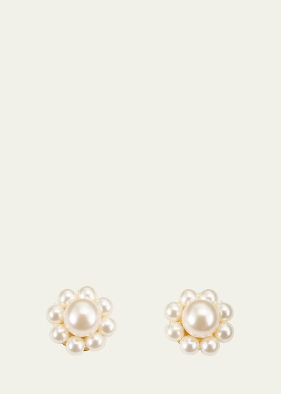 Simone Rocha Daisy Stud Earrings - Bergdorf Goodman
