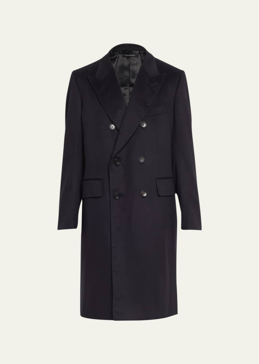 TOM FORD Men's Tailored Cashmere Double-Breasted Overcoat - Bergdorf ...