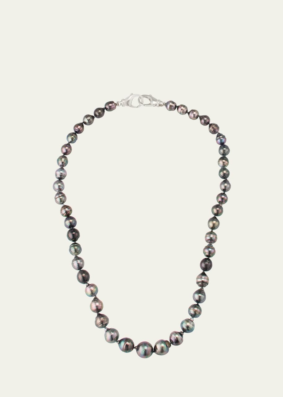 Lois Sasson Design Men's Black Tahitian Pearl Necklace, 20"L - Bergdorf ...
