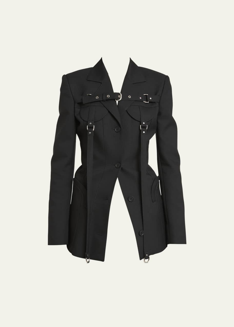Off-White Harness Cargo Pocket Wool Blazer - Bergdorf Goodman