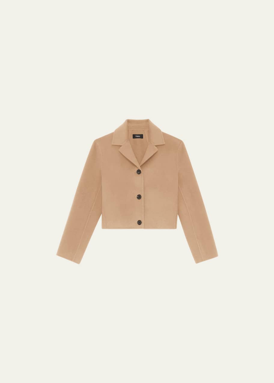 Theory Wool Crop Jacket - Bergdorf Goodman