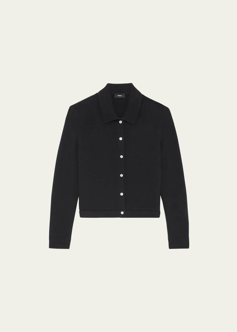 Theory Button-Down Cardigan - Bergdorf Goodman
