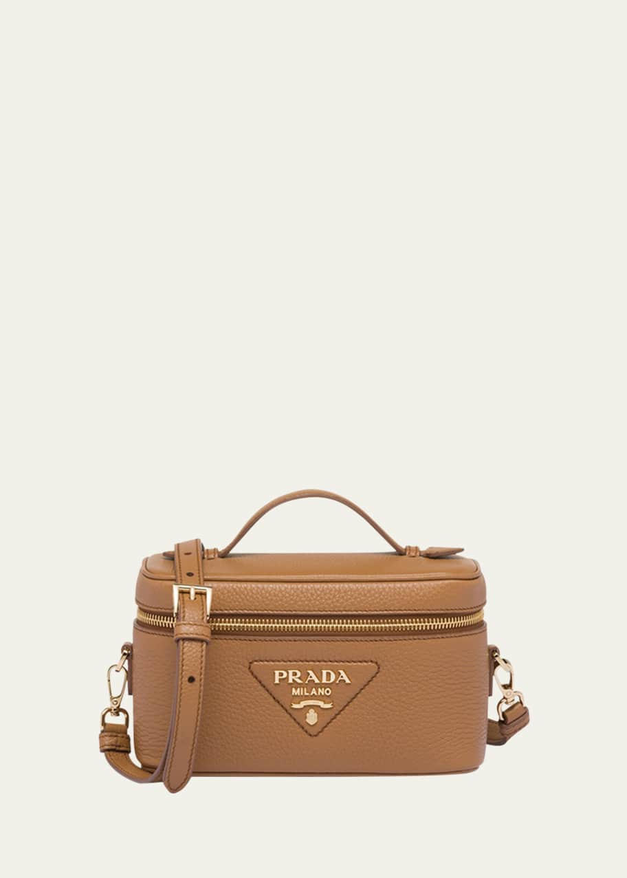 Prada Flou Leather Vanity Case - Bergdorf Goodman
