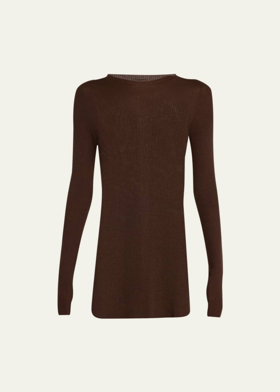Rick Owens Ribbed Wool Top - Bergdorf Goodman