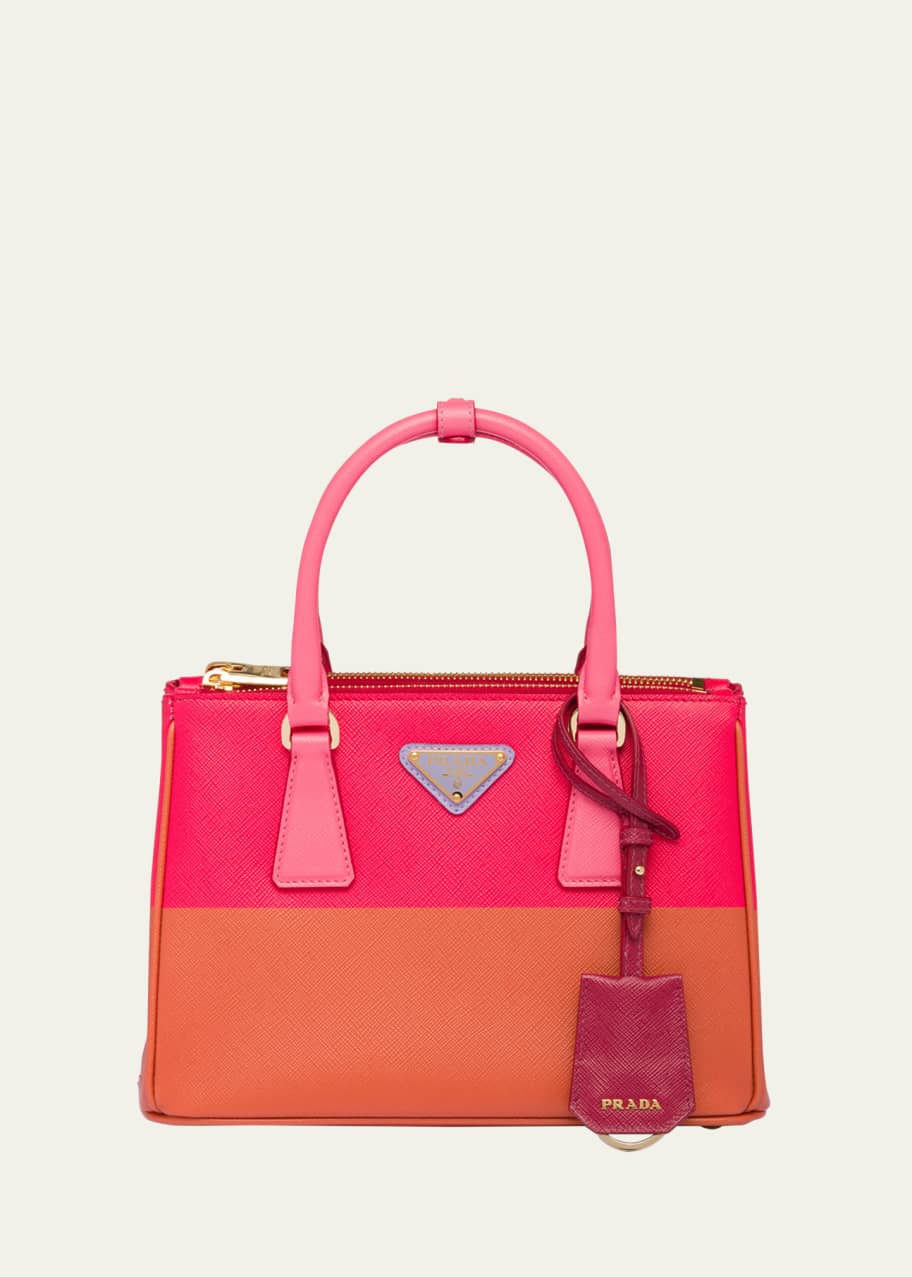 Prada Galleria Small Colorblock Top-Handle Bag - Bergdorf Goodman