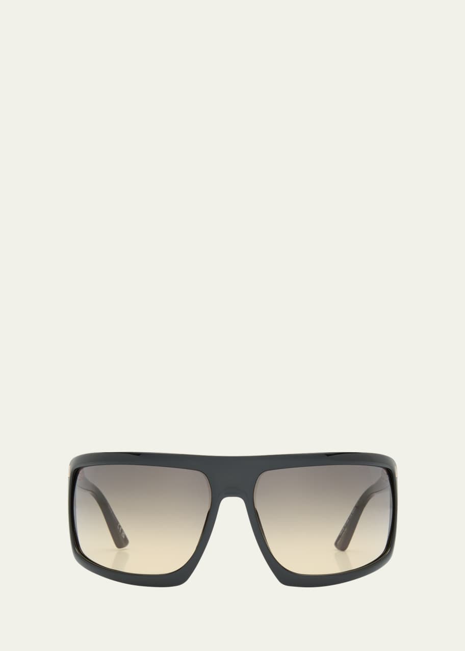 TOM FORD Clint Acetate & Plastic Wrap Sunglasses - Bergdorf Goodman