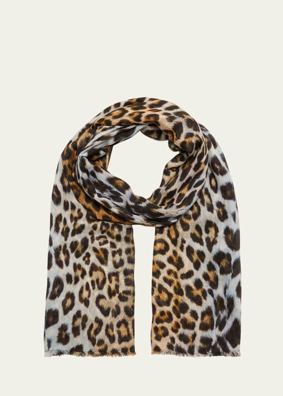 Faliero Sarti Alex Leopard-Print Modal & Silk Stole - Bergdorf Goodman