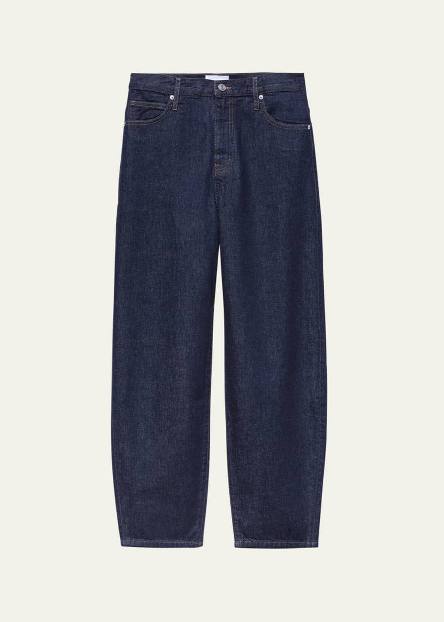 FRAME Ultra High Rise Barrel Cropped Jeans - Bergdorf Goodman