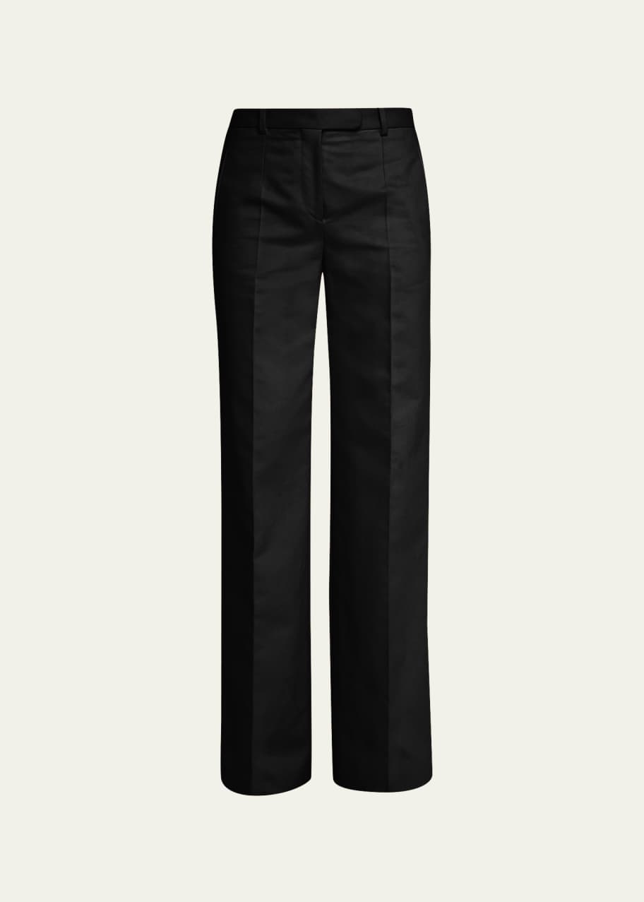 The Row Banew Pleated Wide Leg Wool Trousers Bergdorf Goodman