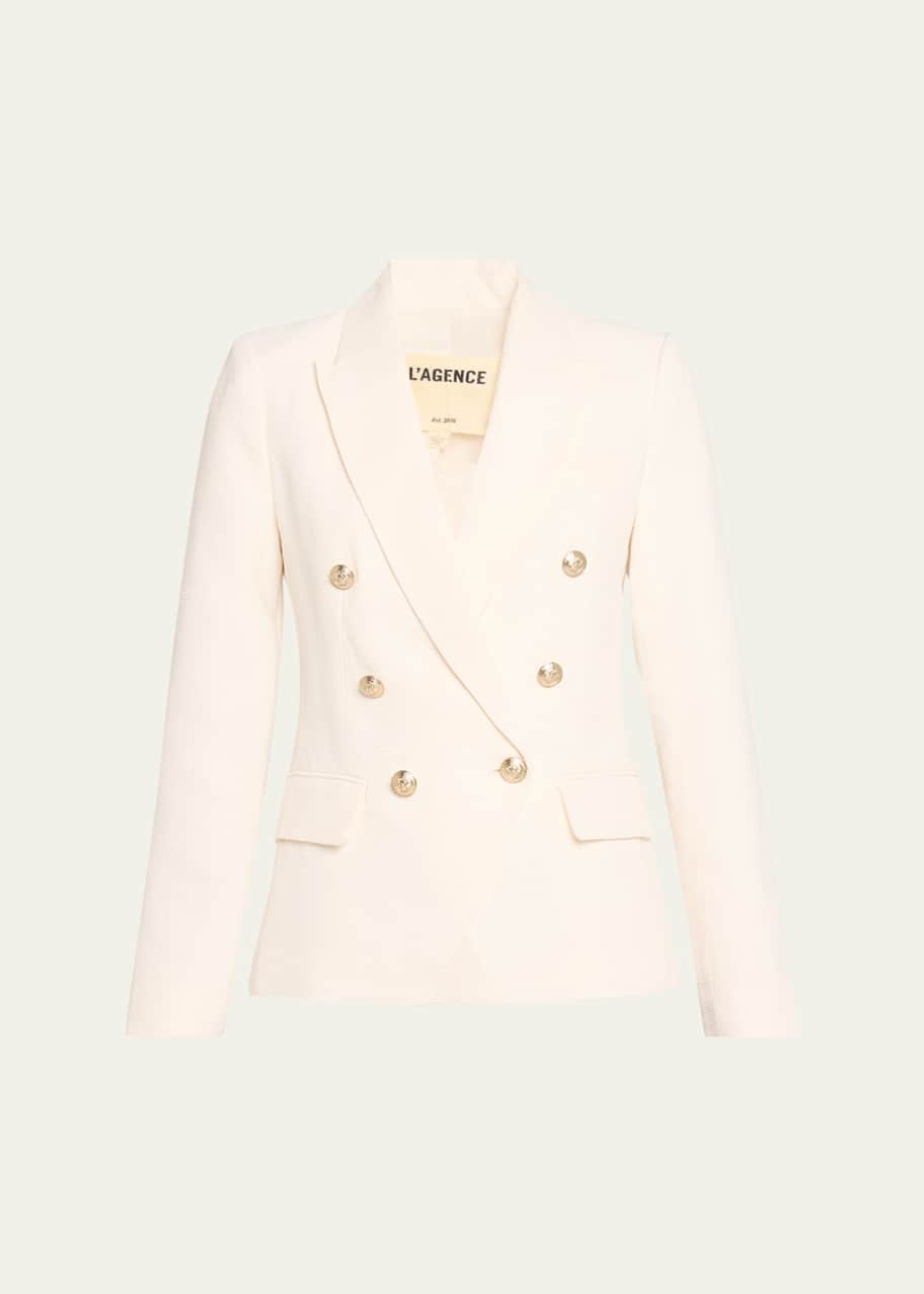 L'Agence Kenzie Double-Breasted Blazer - Bergdorf Goodman