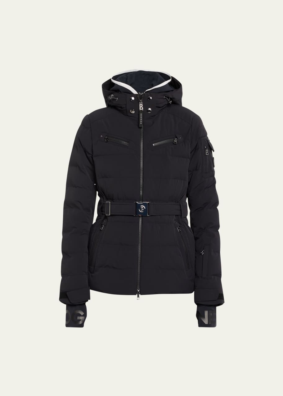 Bogner Ellya Layered Puffer Jacket with Belt - Bergdorf Goodman