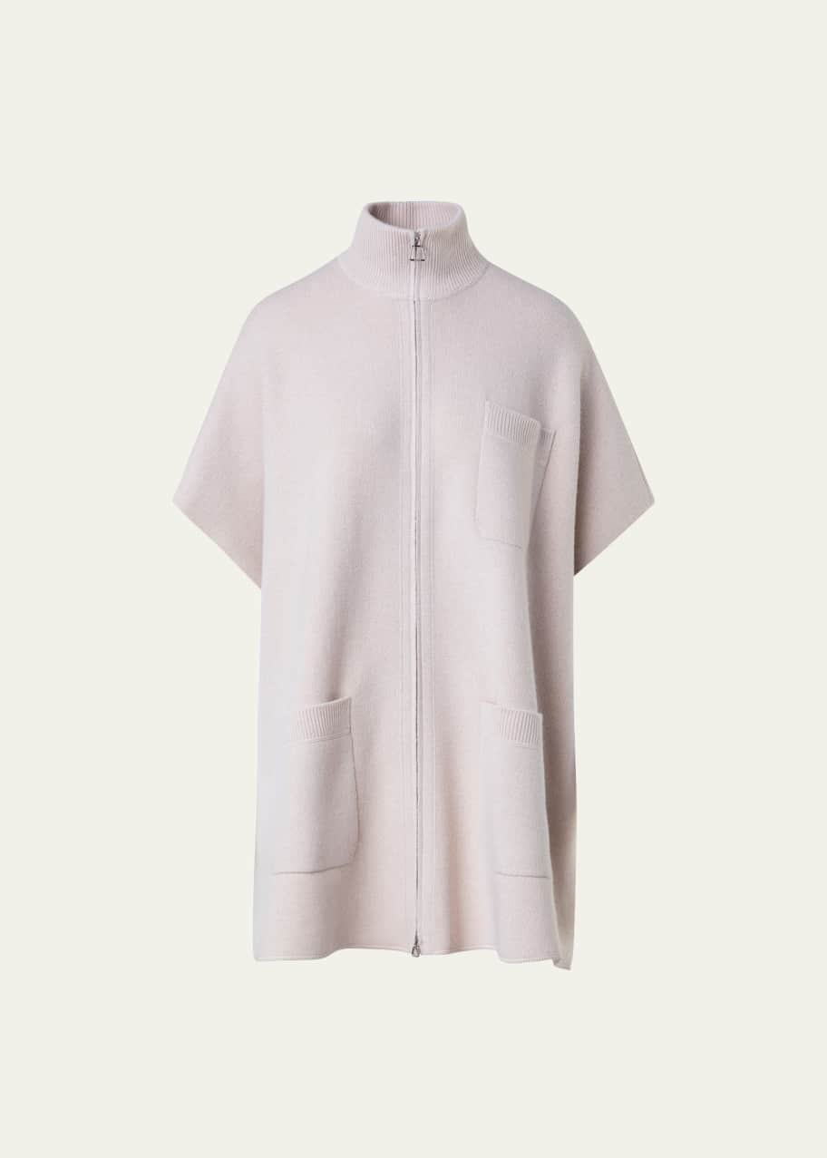 Akris Zip-Front Cashmere Cape - Bergdorf Goodman